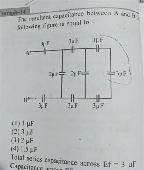The Resultant Capacitance Between A And B Following Figure Is Equal To