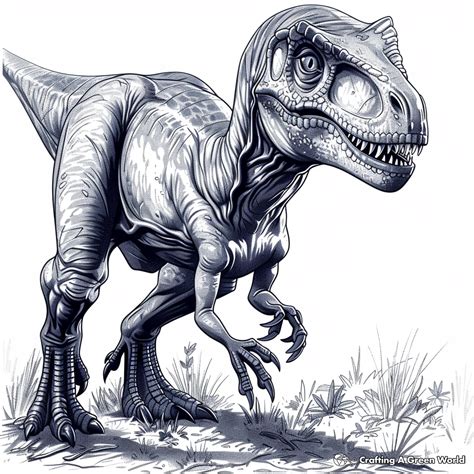 Blue From Jurassic World Coloring Page