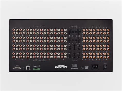 Компания Zektor обновила линейку профессиональных матричных коммутаторов для передачи аудио Pro