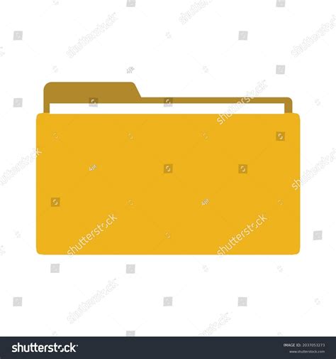 File Folder Icon Vector Illustration Stock Vector Royalty Free 2037053273 Shutterstock