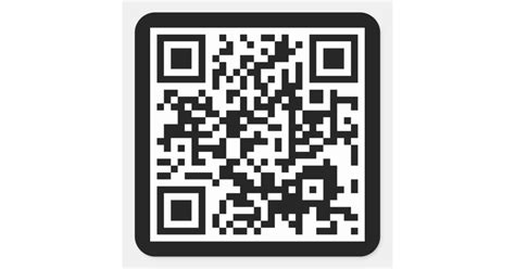 Customizable Qr Code Square Sticker Zazzle