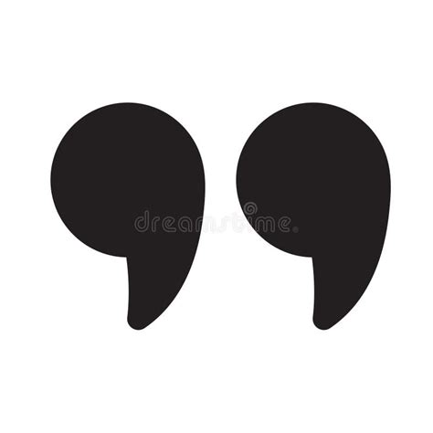 Quotation Marks Quote Icon Simple Quotation Marks Icon Stock Vector