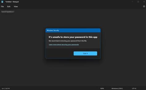 how to turn on password protection warnings in windows 11