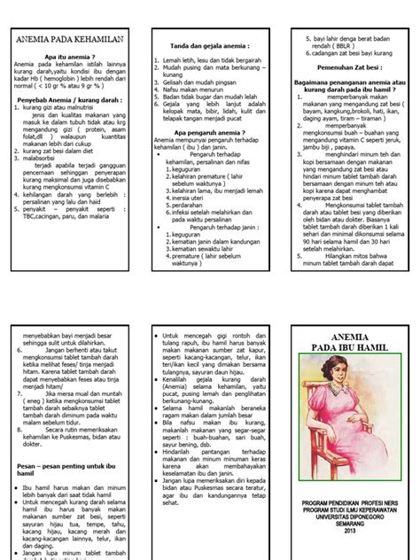 Leaflet Anemia Pdf