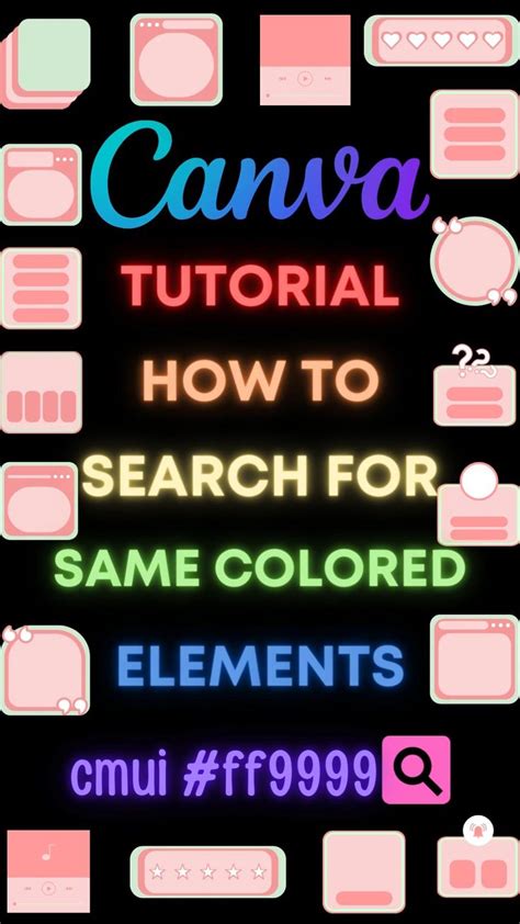 Canva Tutorial Searching Specific Color Of An Element Cmui Using