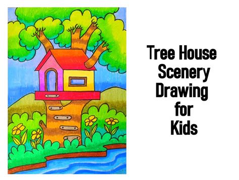 How To Draw A Treehouse Step By Step How To Draw A Treehouse Step By Step