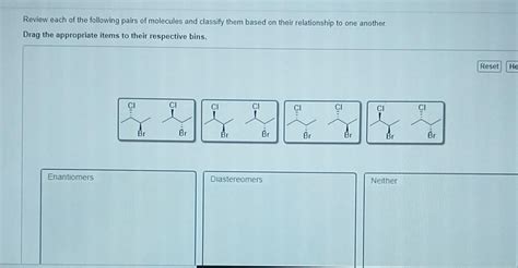 Solved Review Each Of The Following Pairs Of Molecules And