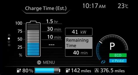 Leaf Battery Level And Range How To Nissan