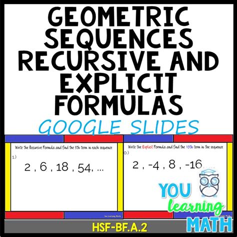 Geometric Recursive Formula