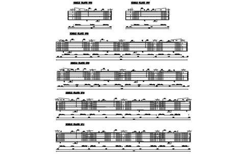 Autocad 2d Drawing Of Foundation Reinforcement Plan With Details Cad File Dwg File Cadbull