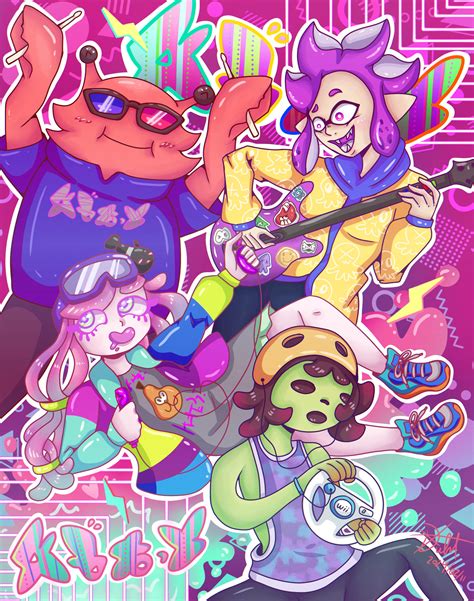 The Chirpy Chips In Their New Outfits R Splatoon