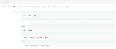 Easy Adding Filters And Attributes To Product Opencart Free