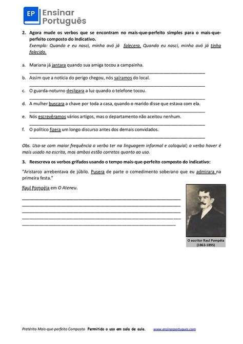 Verbos Irregulares Ensinar Portugu S