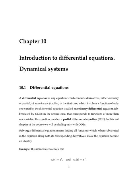 Systems Of Differential Eccuations Pdf Eigenvalues And Eigenvectors Ordinary Differential