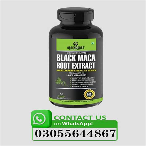Black Maca Root Extract 30 Capsules Telebrands Pk