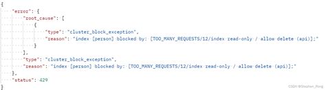 解决elasticsearch出现status 429的问题elasticsearch 429 Csdn博客