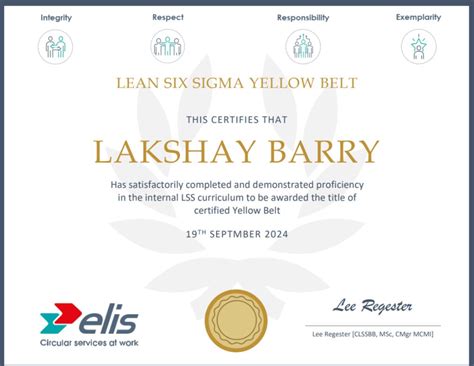 Lakshay Barry On Linkedin Leansixsigma Yellowbelt