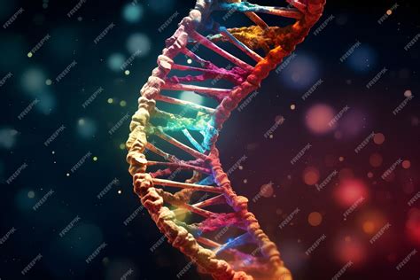 Stunning 3d Visualization Of A Dna Molecule Peering Into The Blueprint