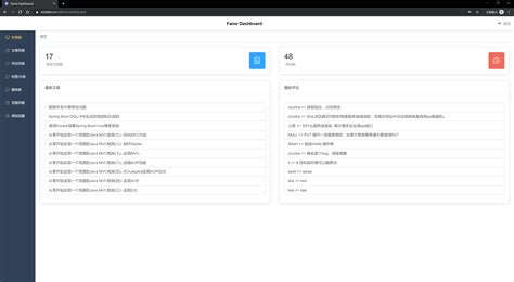 github zzzzbw fame a blog power by spring boot and vue