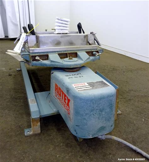 Used Rotex Screener Model 111ps Sssl 304 Stainless Steel Single De