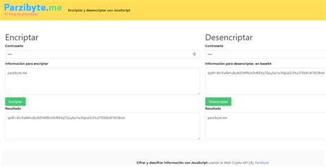 Encriptación Con Javascript Del Lado Del Cliente Usando La Web Crypto