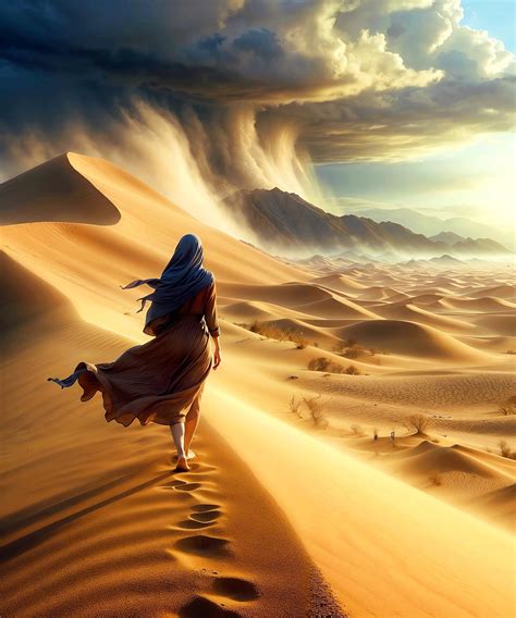 Пустинен Жена Пясъчни Дюни Безплатно изображение в Pixabay