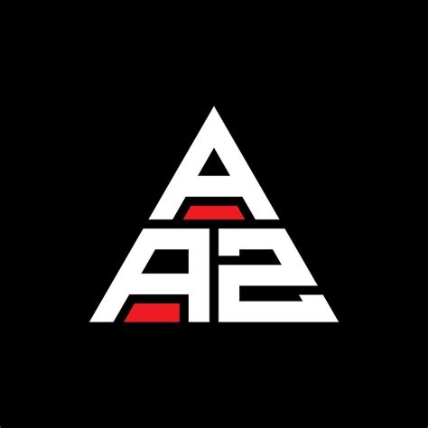 Aaz Triangle Letter Logo Design With Triangle Shape Aaz Triangle Logo