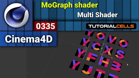 0335 Mograph Multi Shader In Cinema 4d Youtube