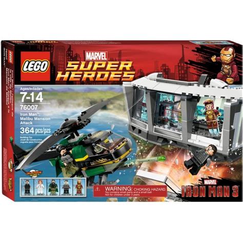 Железный человек лего атака на особняк в Малибу 76007 lego iron man в ...