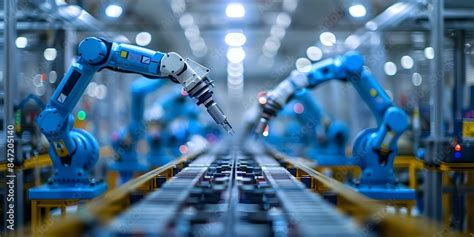 Automation Of Assembly Line In A Factory Using Robotics SCADA HMI And Industrial Electronics