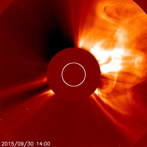 Мощно изхвърляне на плазма Новини за Земята Слънчевата система и човека