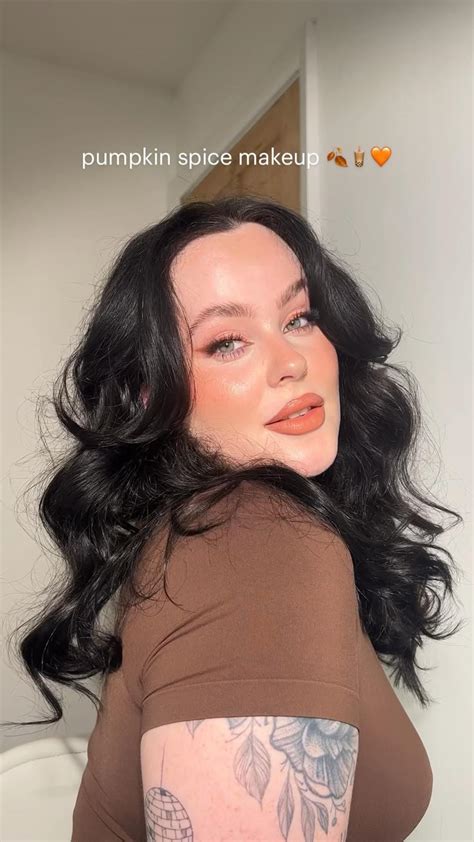 Pumpkin Spice Makeup 🍂🧋🧡 Easy Fall Autumn Makeup Idea Fall Makeup Makeup Inspiration Fall
