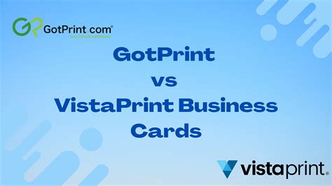 Gotprint Vs Vistaprint Business Cards