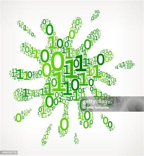 Paint Splash Binary Code Zero One Vector Illustration High Res Vector