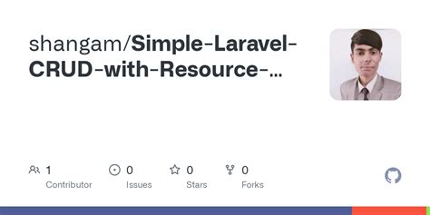 Github Shangamsimple Laravel Crud With Resource Controllers