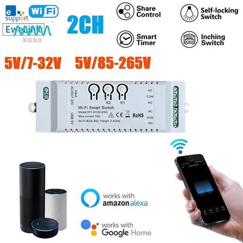 CH WiFi Smart Switch DIY APP V USB V G WiFi Home Automation Module For Alexa Home IFTT