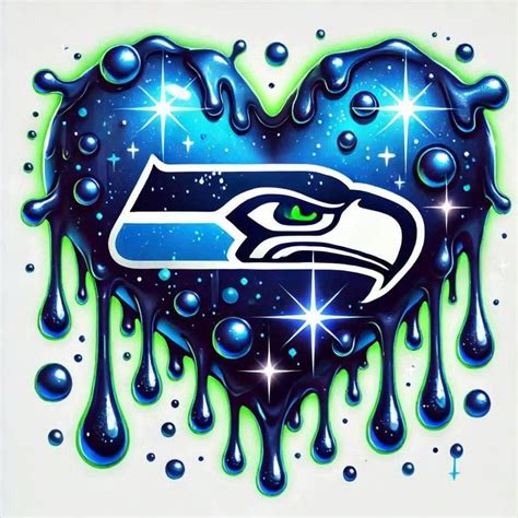 Blue Seattle Seahawks Nails Blue Seattle Seahawks Aesthetic Seattle