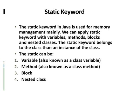 This And Static Keyword Ppt