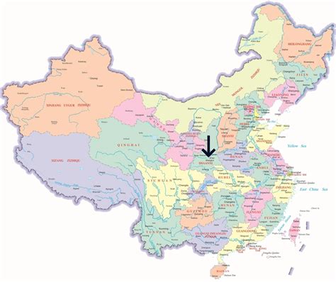 2025년 시안 지도 중국 내 위치와 자세한 지구 개요