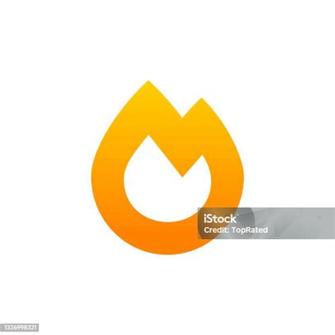 Ikon Vektor Api Simbol Api Gradien Oranye Terisolasi Ilustrasi Vektor Eps 10 Ilustrasi Stok