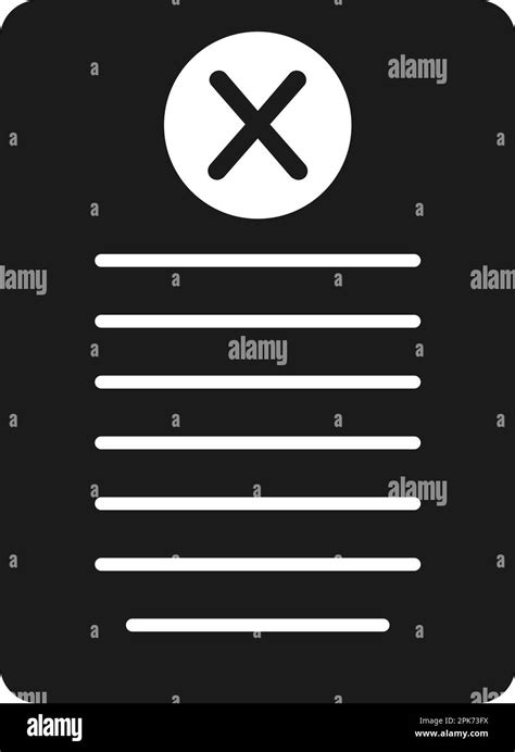 Invalid Document Icon Flat Style Vector Eps Stock Vector Image And Art