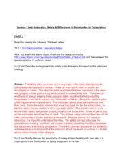Lab 01 Lesson1Lab LaboratorySafety DifferencesinDensityduetoTemperature PART1
