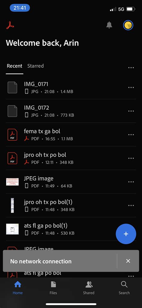 ios no network connection adobe community 12460859