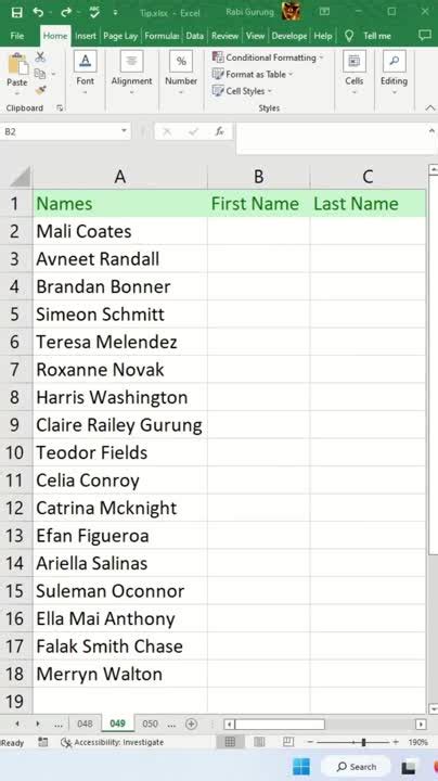 Xybernetics Inc On Linkedin Separate First Name And Last Names Excel