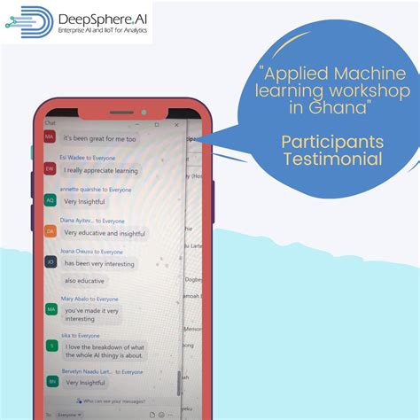 Ai Machinelearning Deeplearning Deepsphere Ghana Participantstestimonial Testimonial