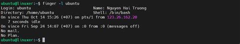 finger command in linux linuxways