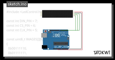 Ledmatrix8x8 Wokwi Esp32 Stm32 Arduino Simulator