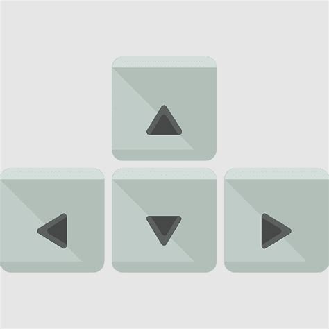 left and right arrow keys