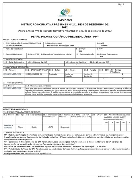 Modelo Inss Pdf