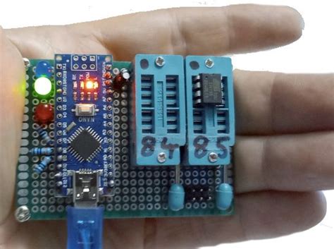 Compact Attiny 138584 Programmer Using Arduino Nano Arduino Arduino Projects Pi Projects